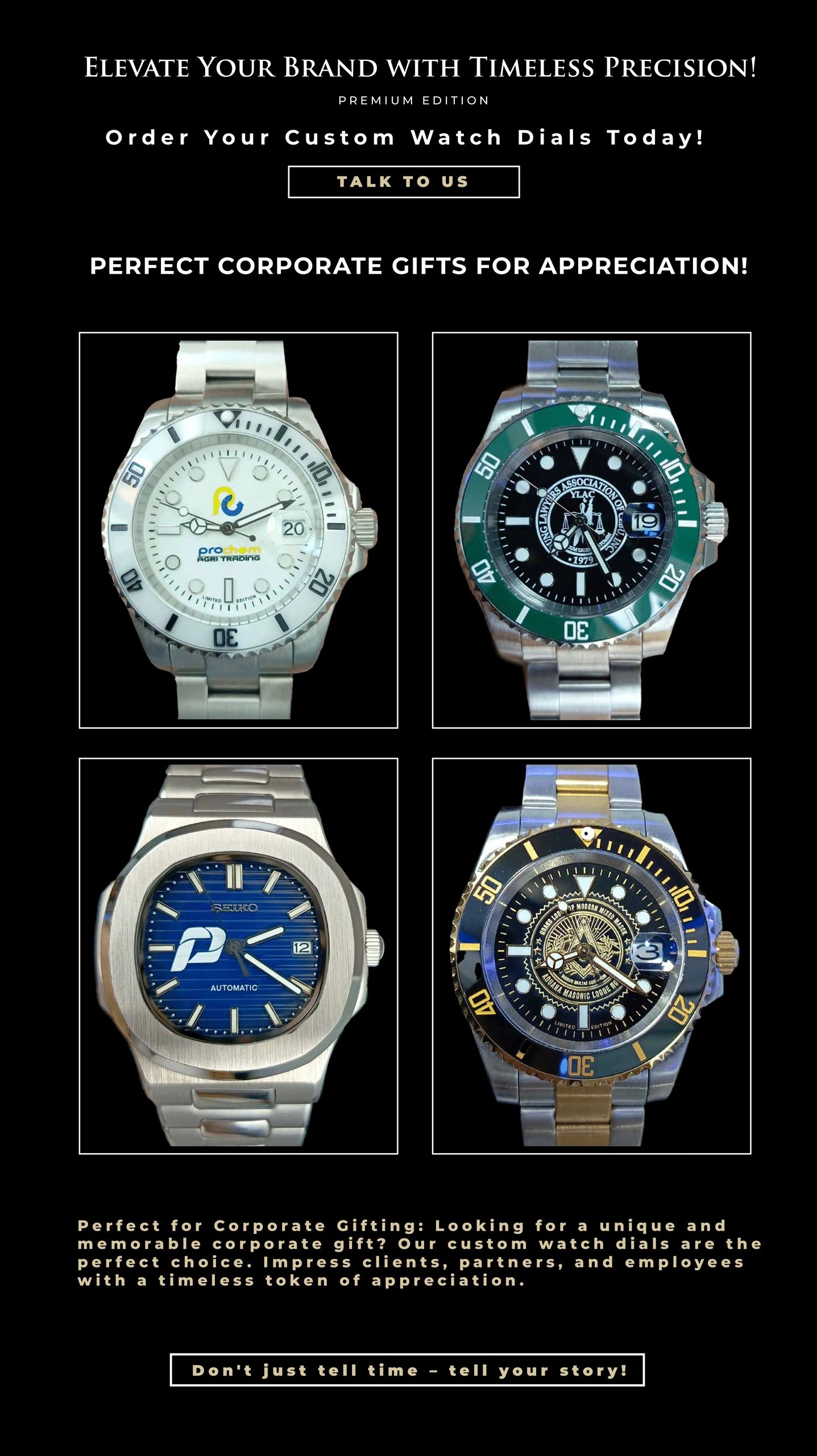 Custom Watches Catalogue - JC Watch Customs